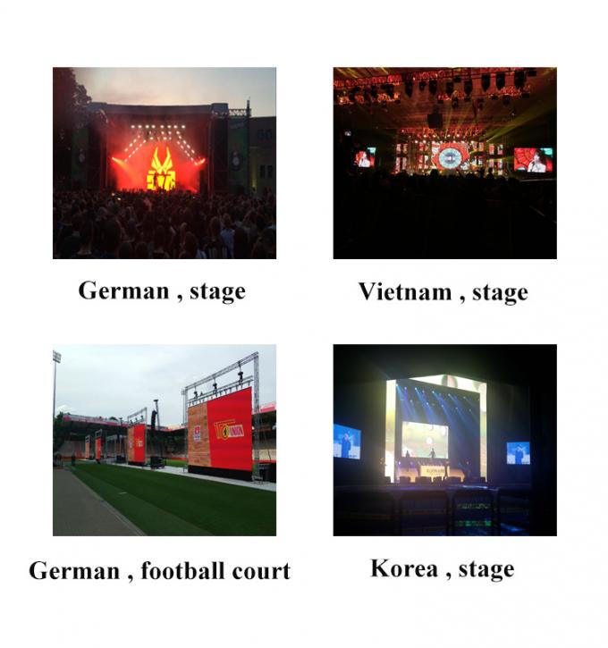 IP65 Ingress Rate Outdoor Rental LED Display For Concert 4 Sides Corner ...